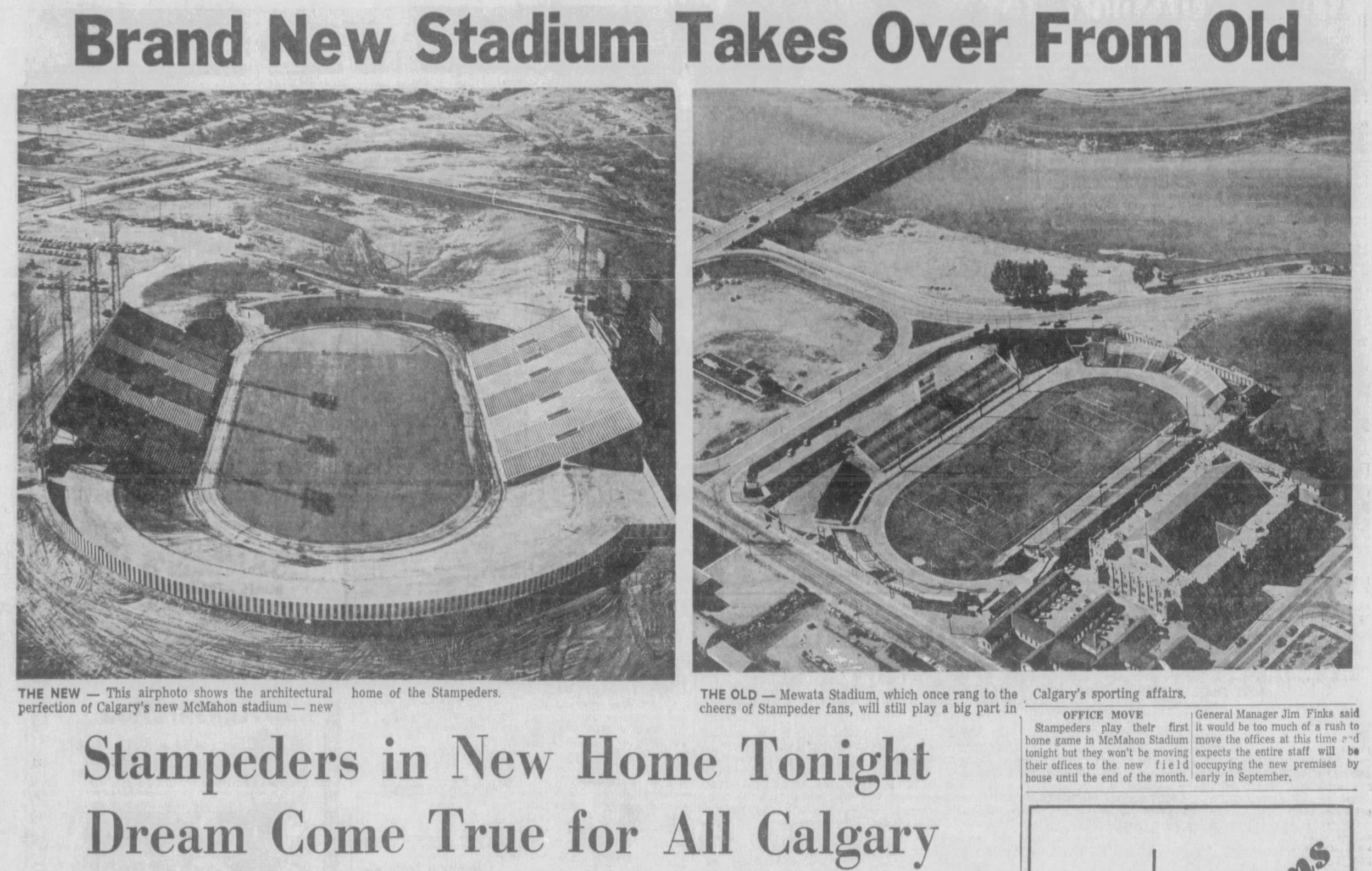 Calgary’s McMahon Stadium Built in 103 Days - Canadian Football History